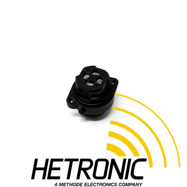 Receptacle Amphenol 3pol.+PE Male Panel Mount - IP67 Screw Termination